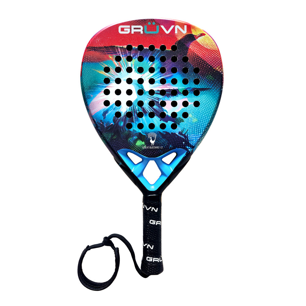 GRUVN Padel Racket Diamond Shape 18K Carbon Fiber Pop Tennis Racket ...